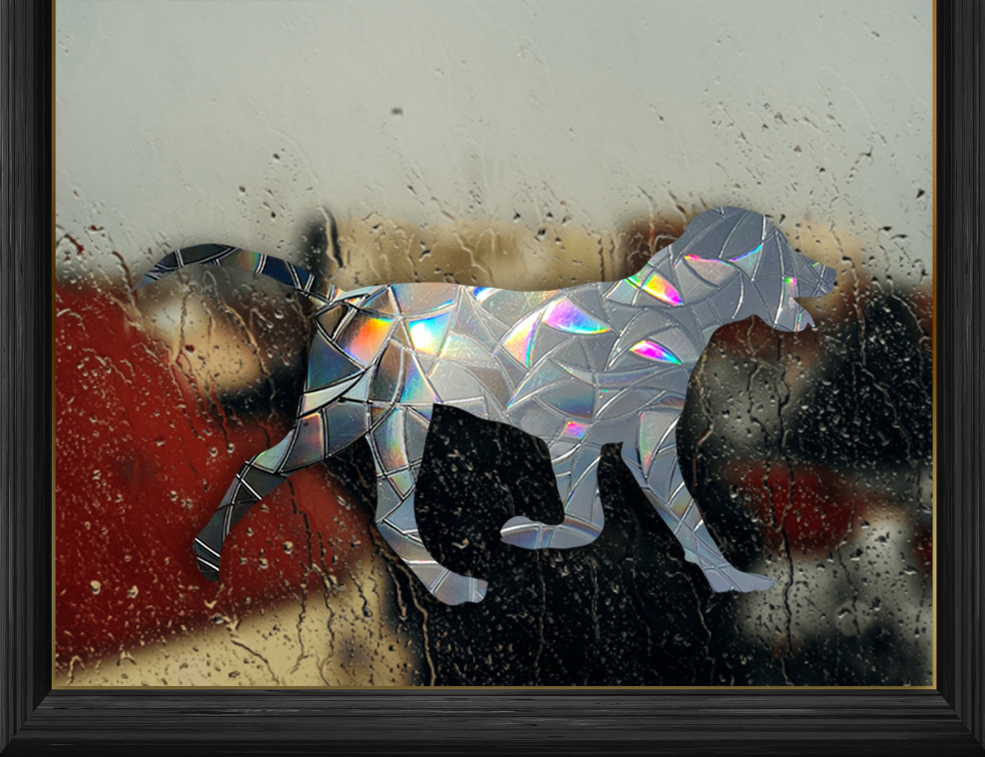 Labrador Window Cling Sun Catcher Decal, Rainbow Maker Decal, Dogs ...