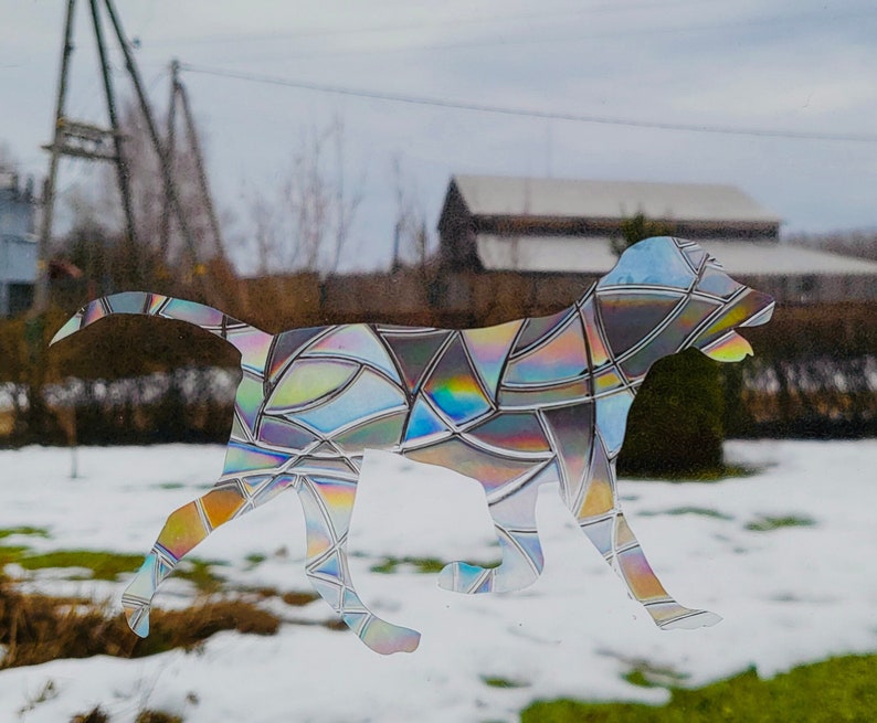 Labrador Window Cling Sun Catcher Decal Rainbow Maker Decal - Etsy