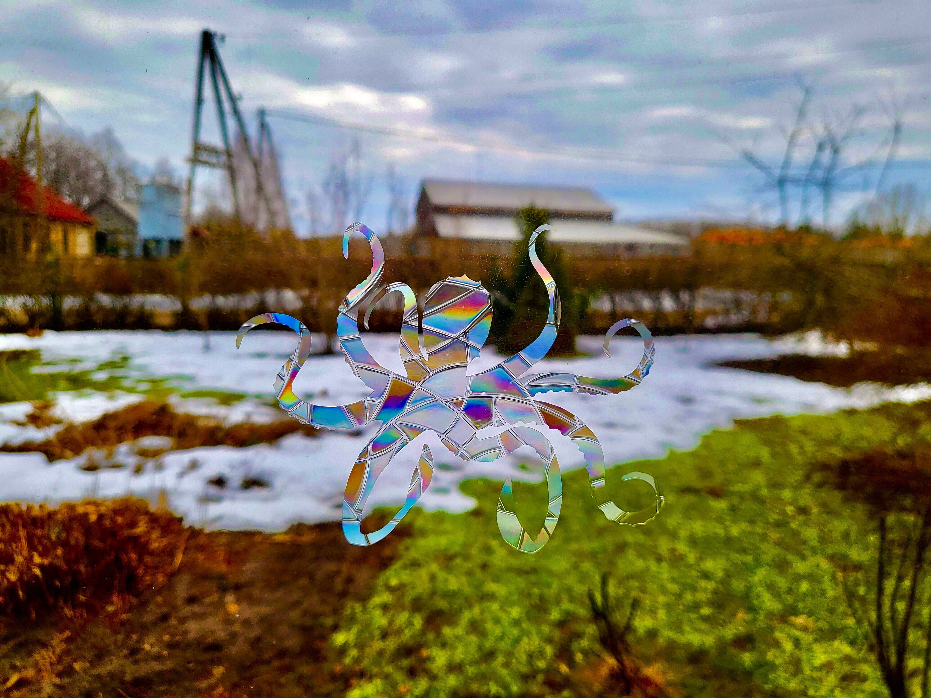 Octopus Suncatcher Window Cling, Rainbow Window Prism, Window ...