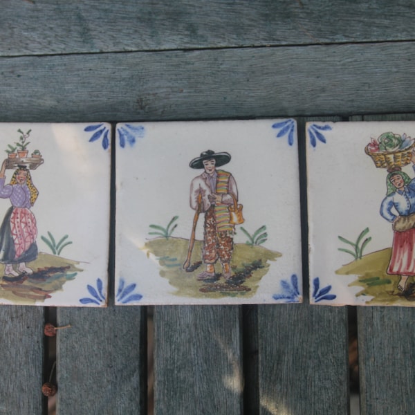 Handpainted Tiles - Etsy