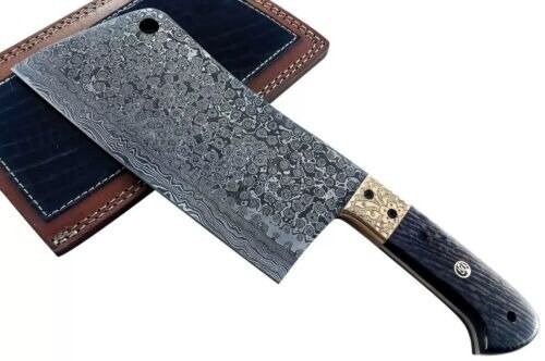 Cleavers / Kitchen Knives, Custom Handmade Hand Forged Damascus Steel ...