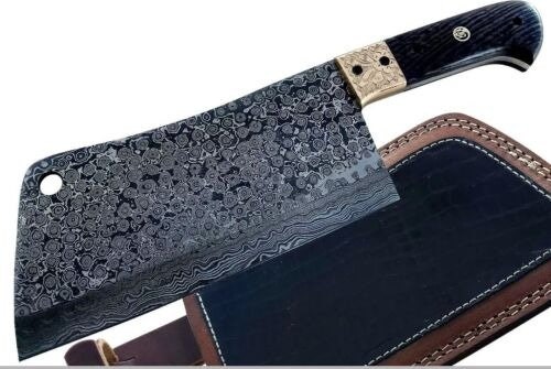 Cleavers / Kitchen Knives, Custom Handmade Hand Forged Damascus Steel ...