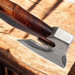 Hand Forged Axe, Viking Axe, Custom Axe With Wood Handle, Survival Axe ...