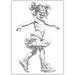 Dancer Girl Coloring Pages, Grayscale Coloring Page, Printable Adult ...