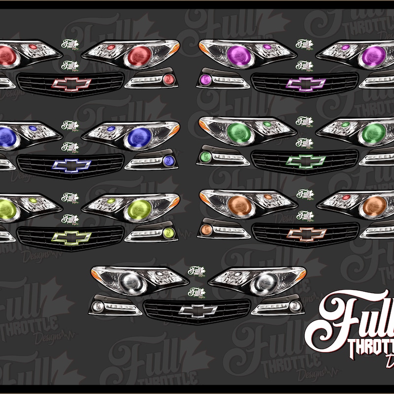 Car Headlight Decals - Etsy