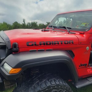 Custom JEEP Hood Text! Set of Two - 30" Long X 2" Tall - Two Color ...