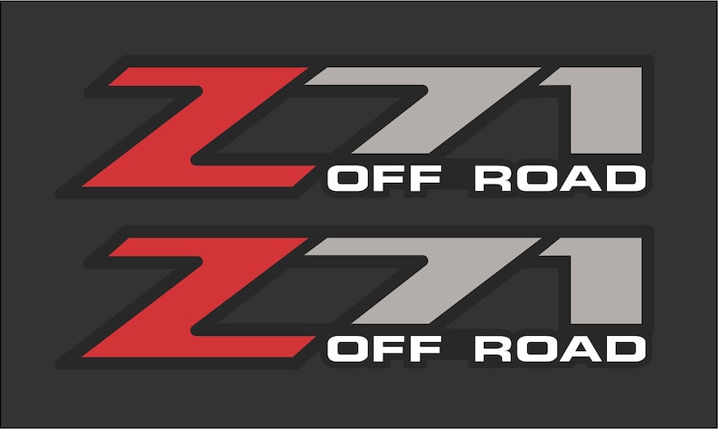 Chevy off Road Decals, Z71 Decals, Truck Decals, Boxside Decals, Truck ...