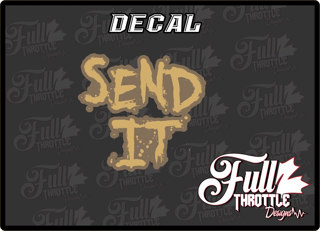 Send It Decal, Novelty Decal, Car Decal, Novelty Gift, Man Cave Decor ...