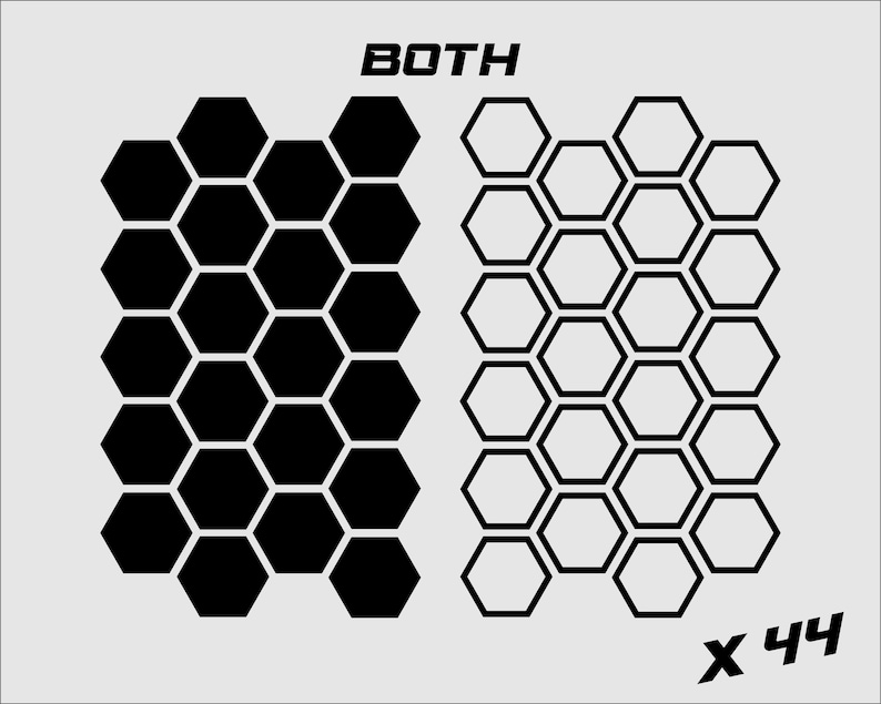 Custom Hexagon / Honeycomb Vinyl Decal, Car Decals, Car Wrap, DIY Car ...
