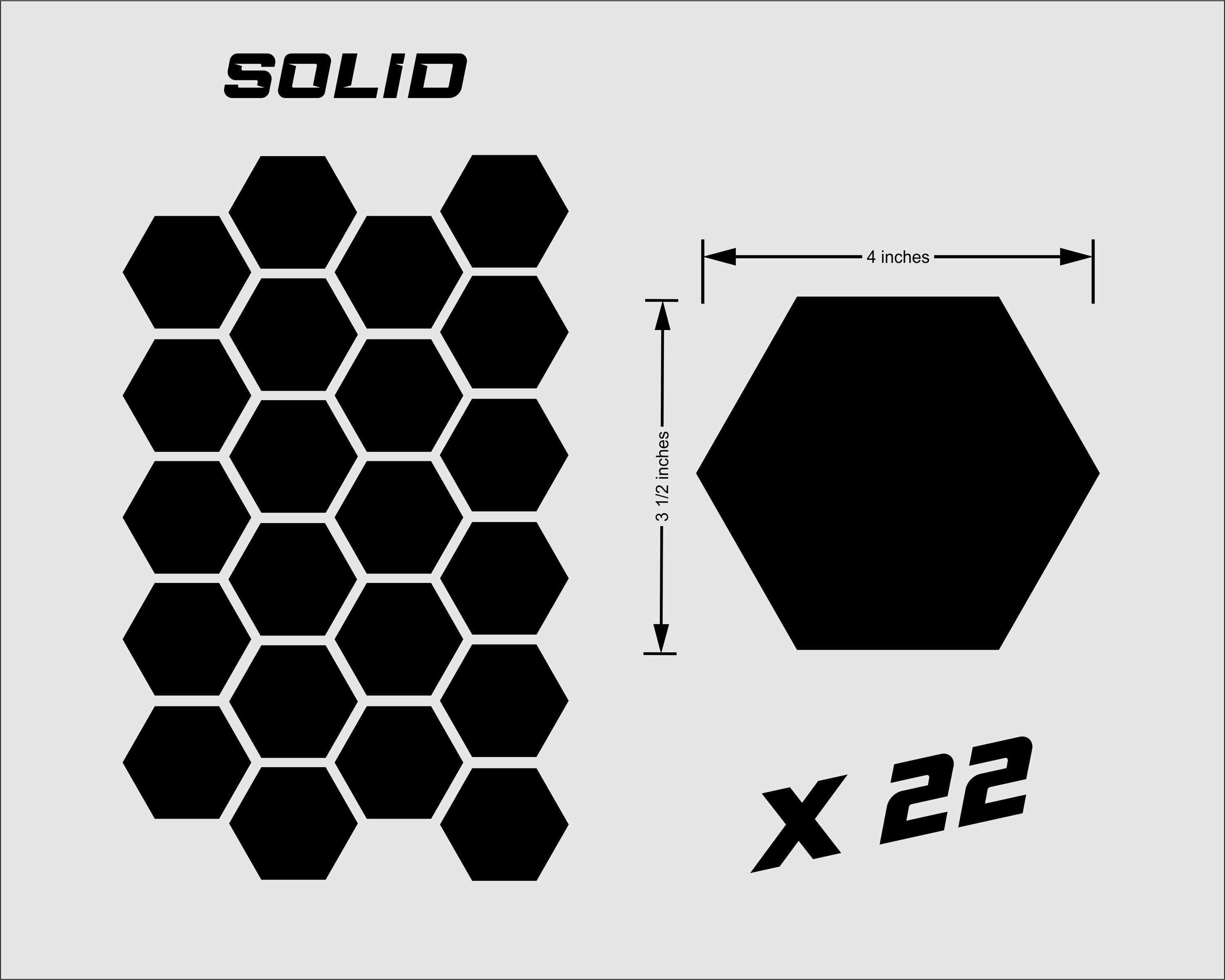 Custom Hexagon / Honeycomb Vinyl Decal, Car Decals, Car Wrap, DIY Car ...