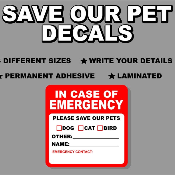 Pet Inside Sticker - Etsy