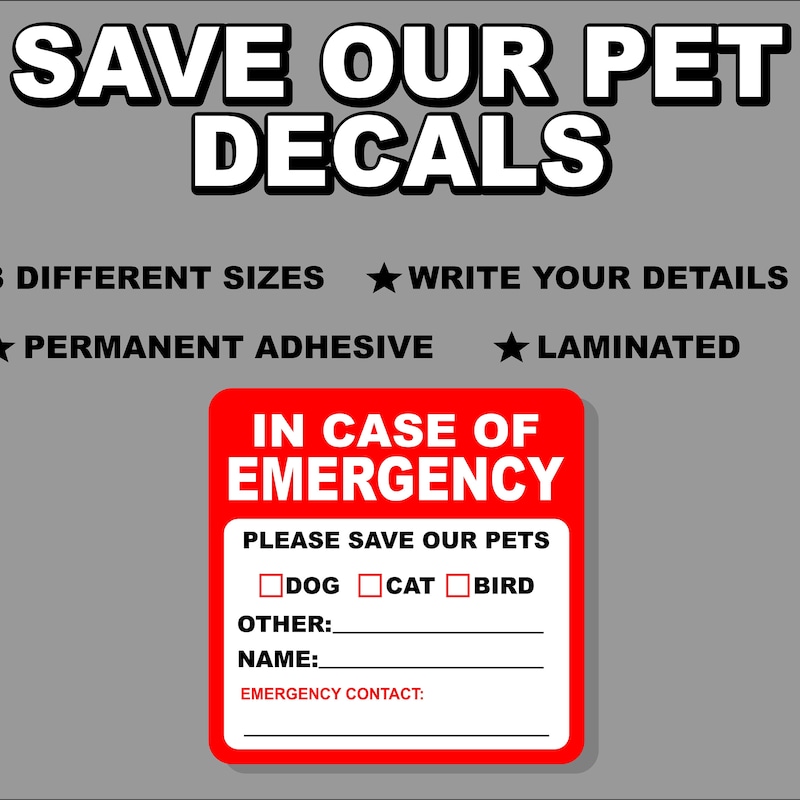 Pet Inside Sticker - Etsy