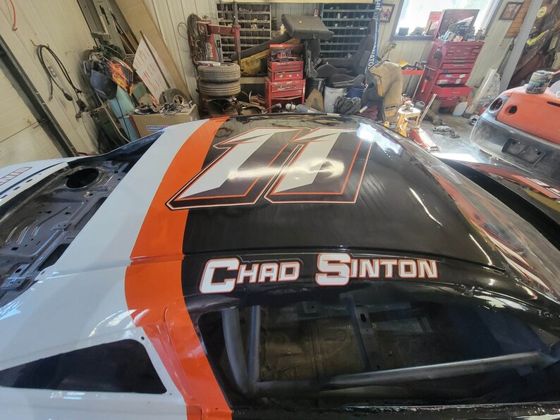 Custom Race Car Name Decal, Motorsport Vinyl Sticker - Etsy