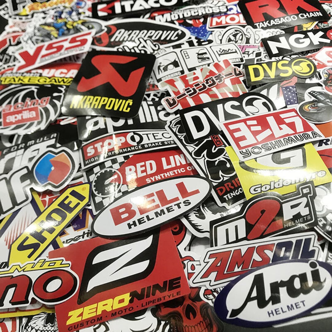 Sponsor Decal Pack, Racing Car Stickers, Tool Box Decals (24 Pc) - Etsy