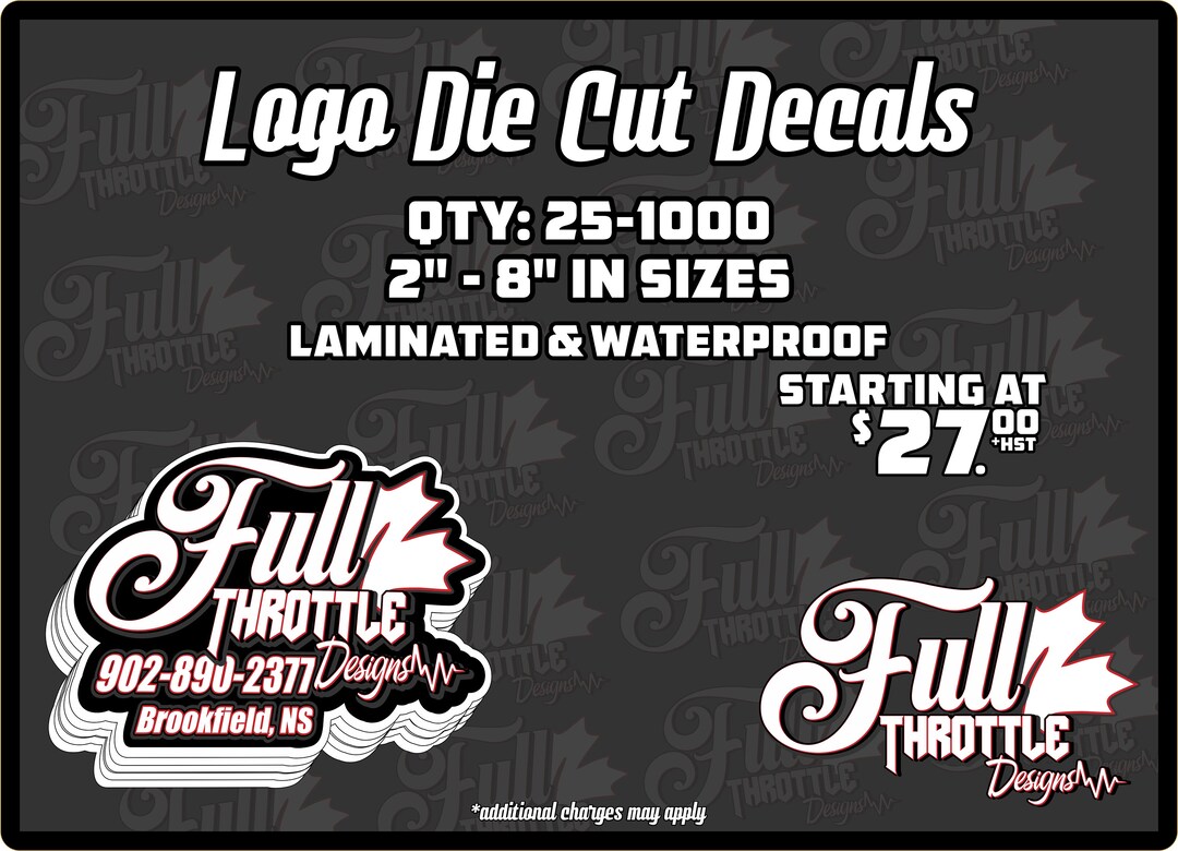 Die Cut Decals / Logo Decals / Your Logo / Custom Decals - Etsy