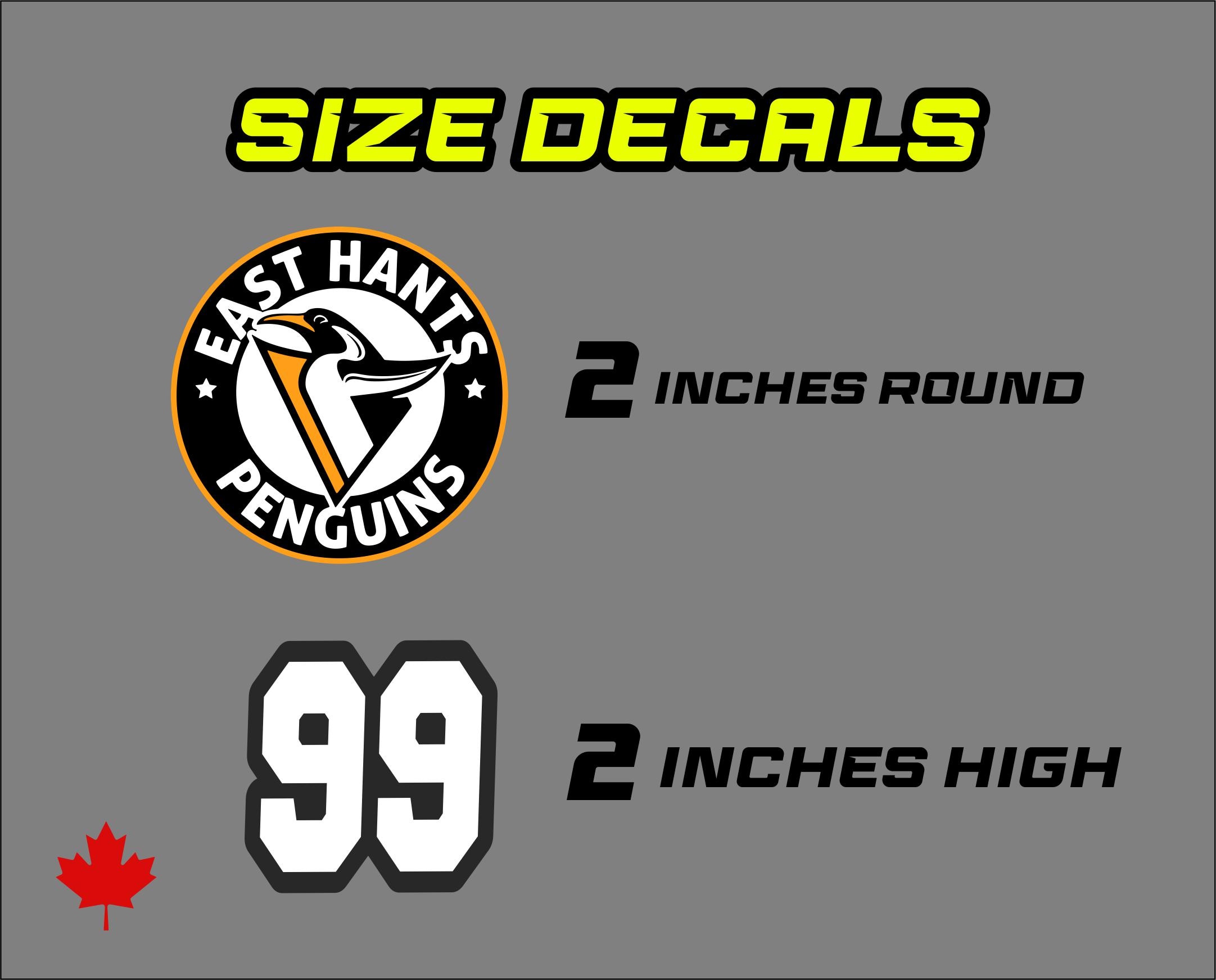 Custom Helmet Logo Sticker Package / 2" Tall / Team Logo Decals ...