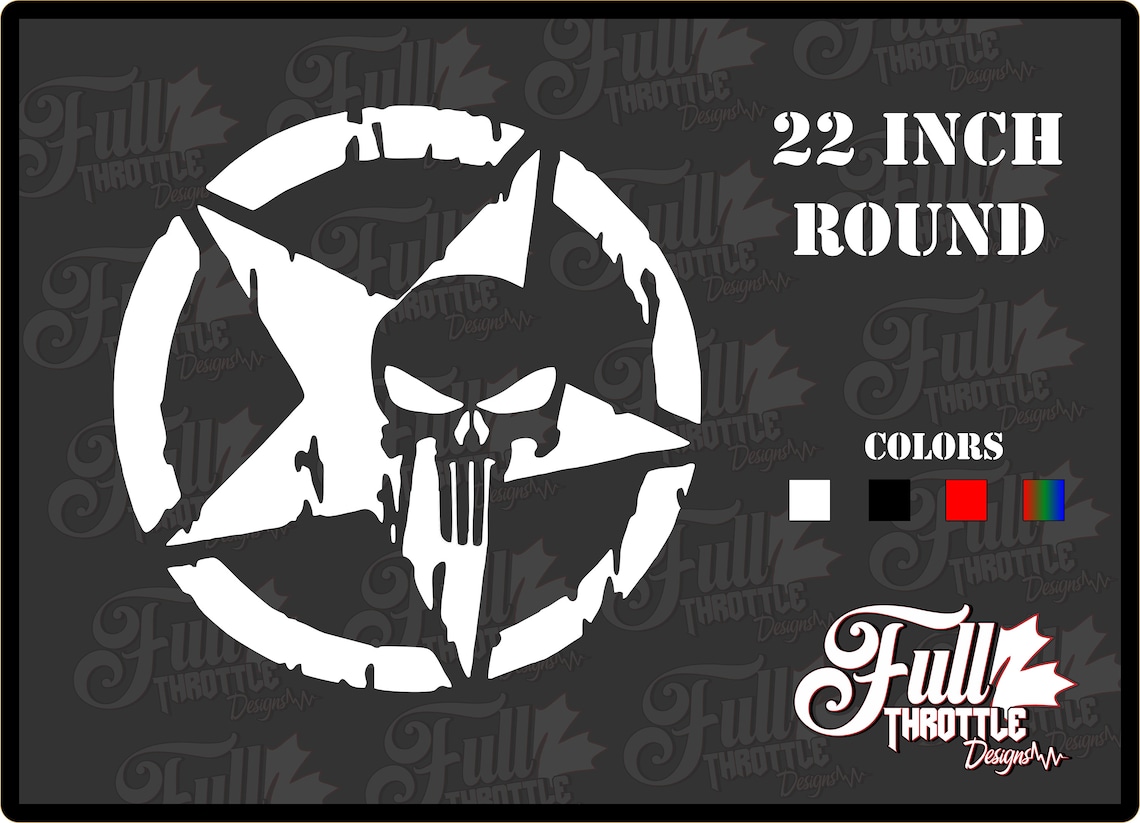 Military Star Decal, Military Army Star Decal Stickers for Jeeps, Army ...