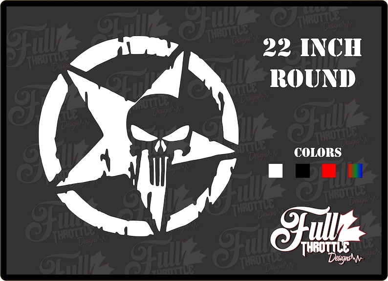 Military Star Decal, Military Army Star Decal Stickers for Jeeps, Army ...