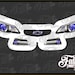 Late Model Headlight Decal Kit, Race Car Headlight Decal Bundle ...