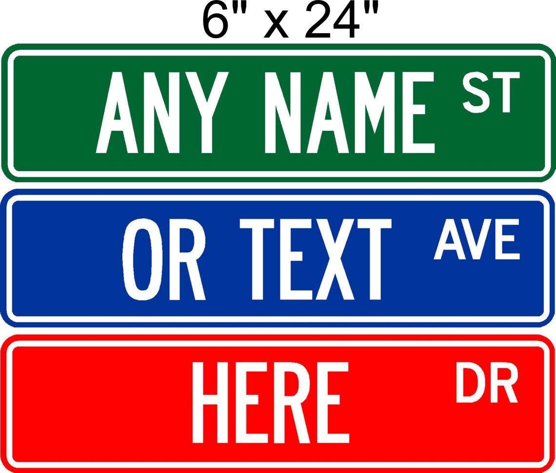 Custom Street Signs, Metal Street Sign, Personalized Street Sign ...