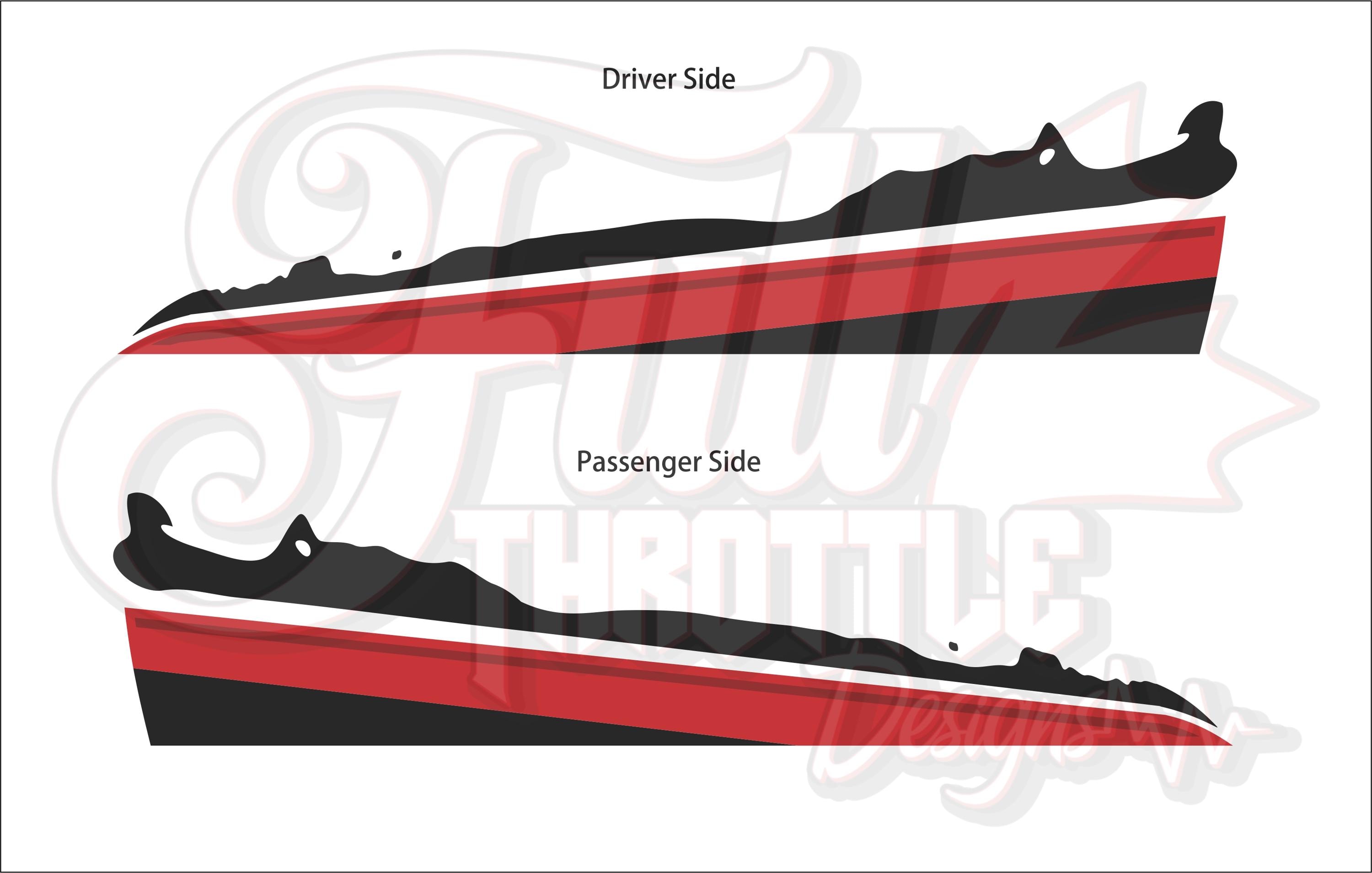 Custom Race Car Side Wrap, Vibrant Vinyl Decal - Etsy