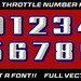 Vector Race Number Pack , Not a Font Full Throttle Race Number Pack 4 ...