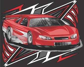 Late-model Race Car Files, PDF, Vector File, Graphic Design Tools - Etsy
