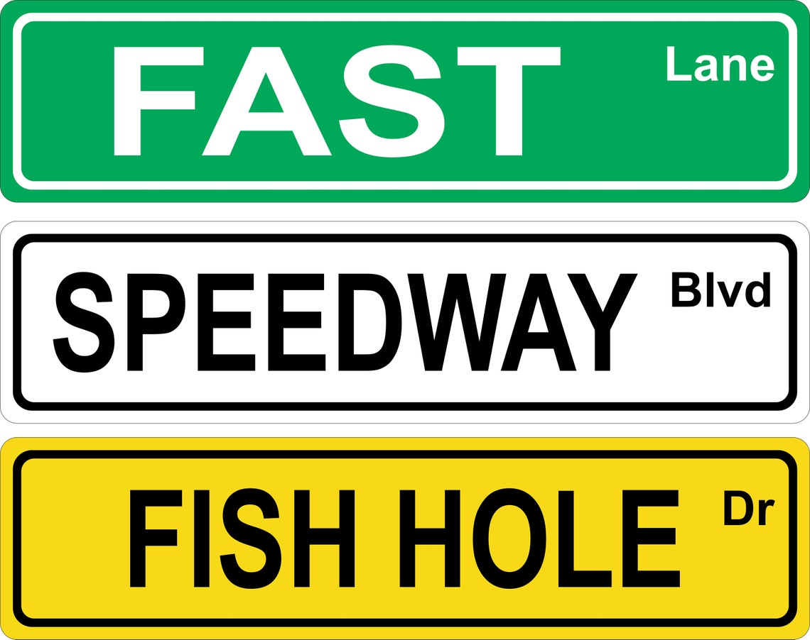 Custom Street Signs, Metal Street Sign, Personalized Street Sign ...