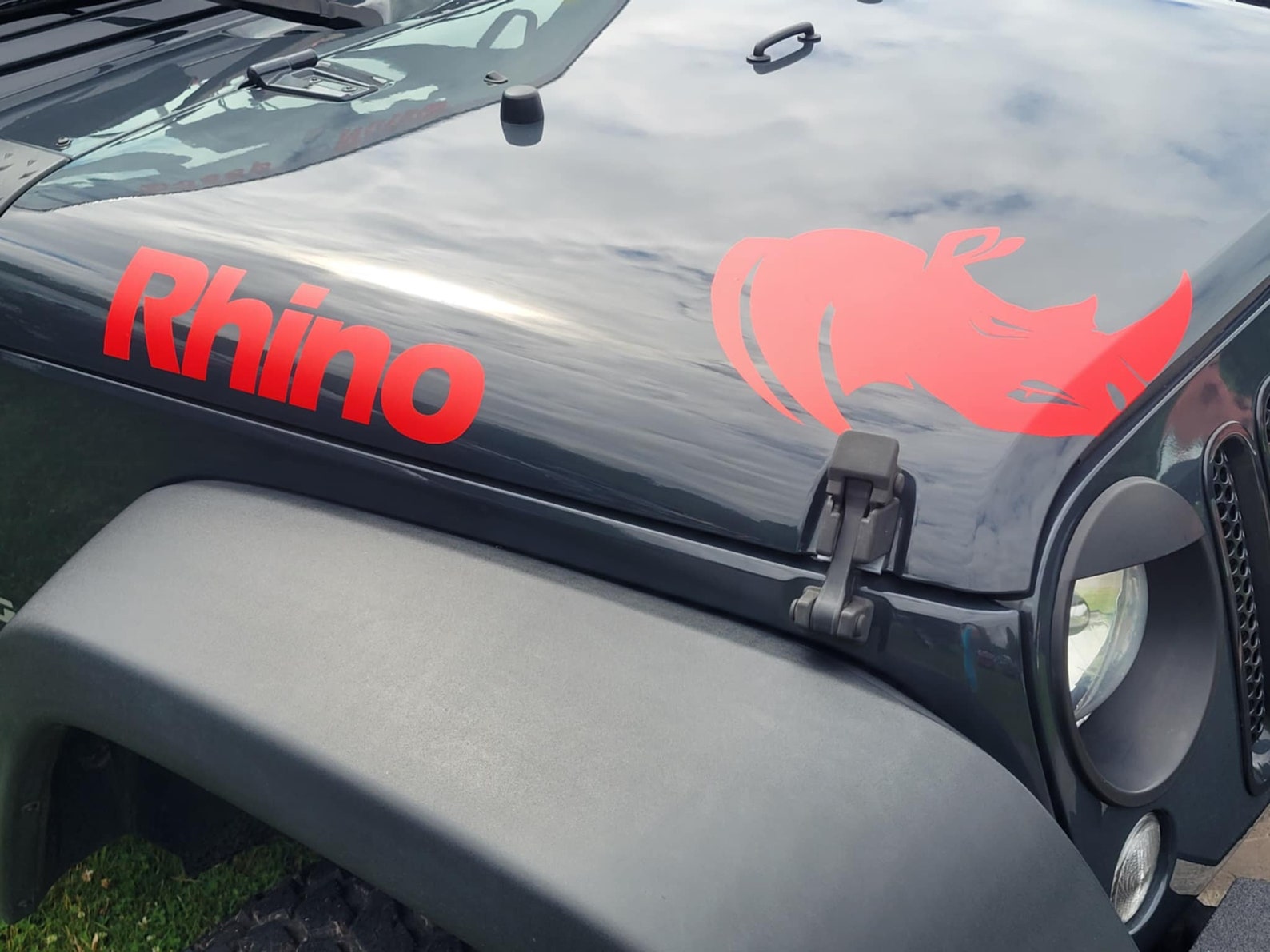 Custom JEEP Hood Text Set of Two 30 Long X 2 Tall Two Color Designs ...