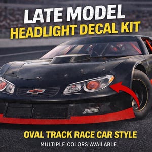 Late Model Headlight Decal Kit – Oval Track Race Car Vinyl Graphics - Etsy