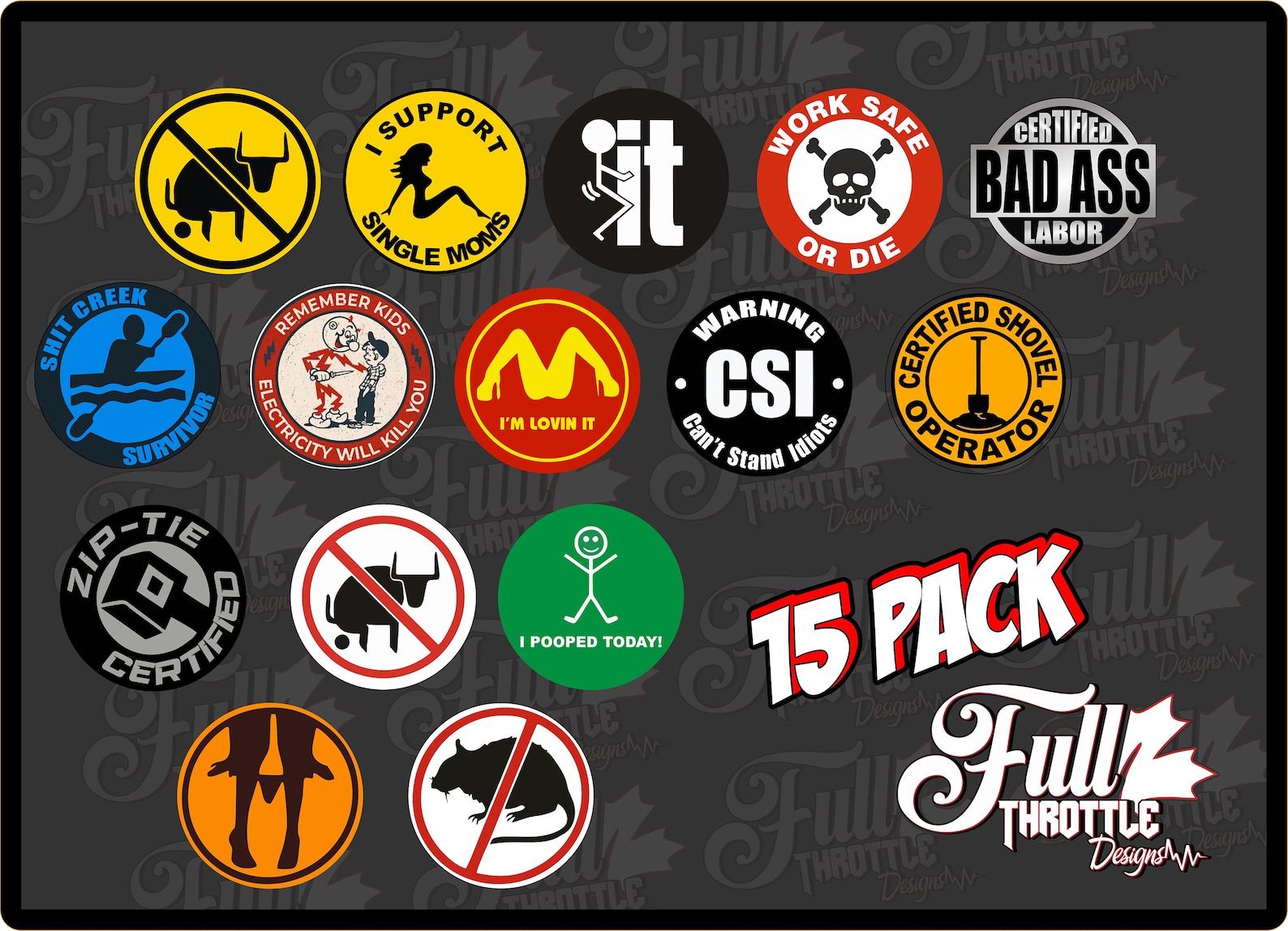 HARD HAT DECALS, Hard Hat Stickers, Funny Stickers 15 Pack - Etsy