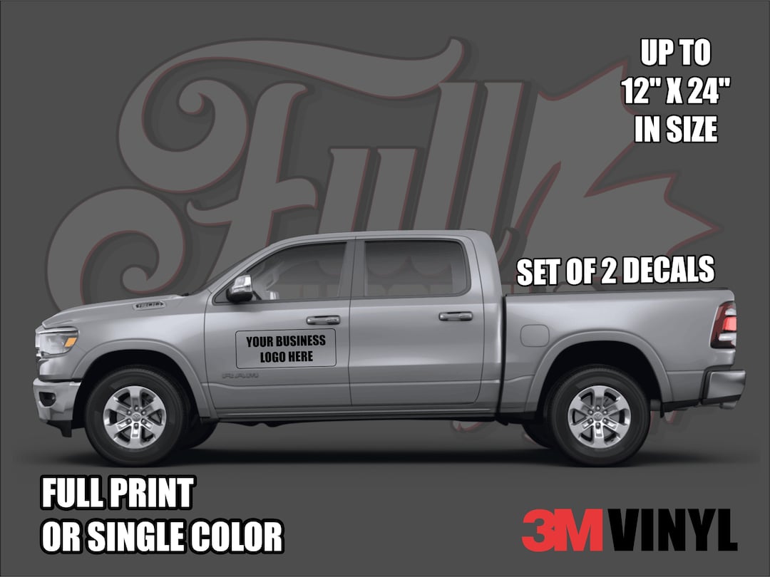 Custom Printed Vehicle, Outdoor Business Logo Decal Sticker, Custom ...