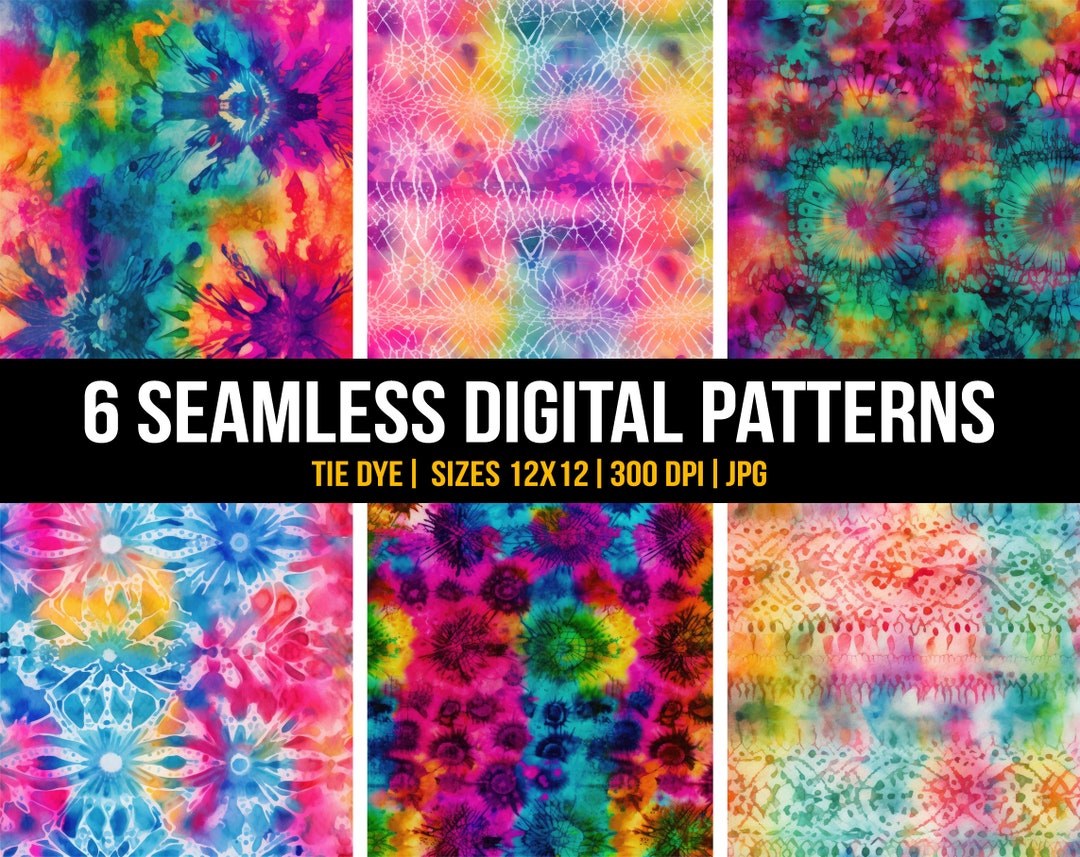 Tie Dye Seamless File Digital Seamless Patterns Papers Sublimation ...