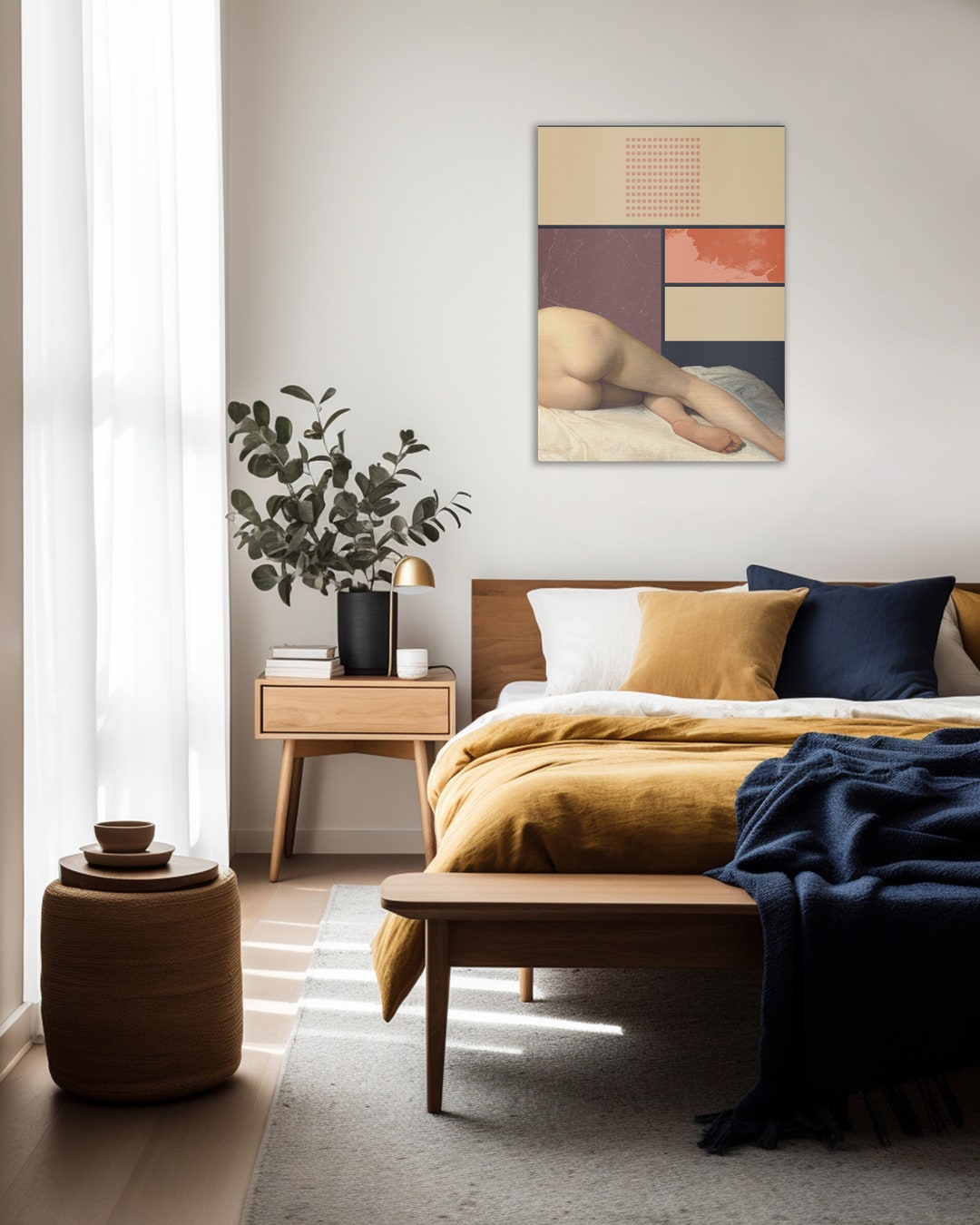 Sensual Modern Vintage Nude | 70cm X 100cm Luxury Aluminium Print ...
