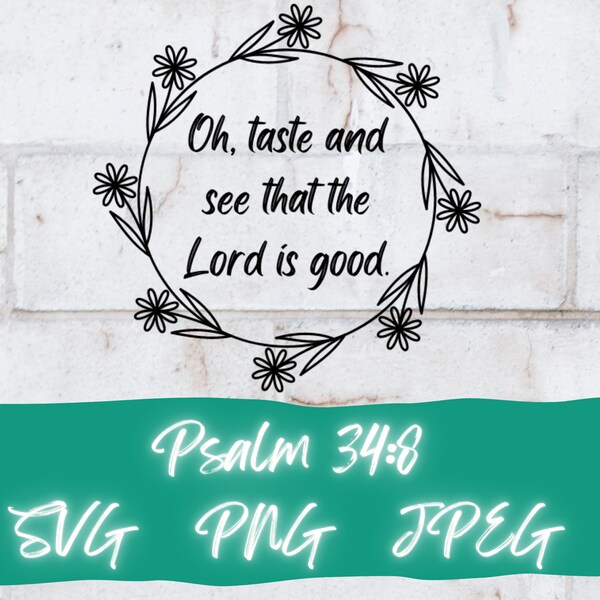Psalm 34 8 - Etsy