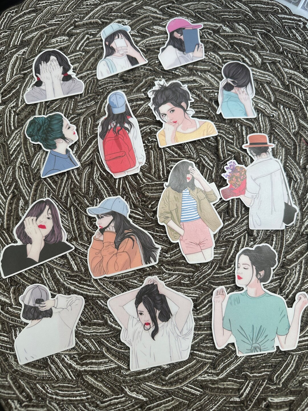 Retro Cartoon Girl Stickers - Etsy