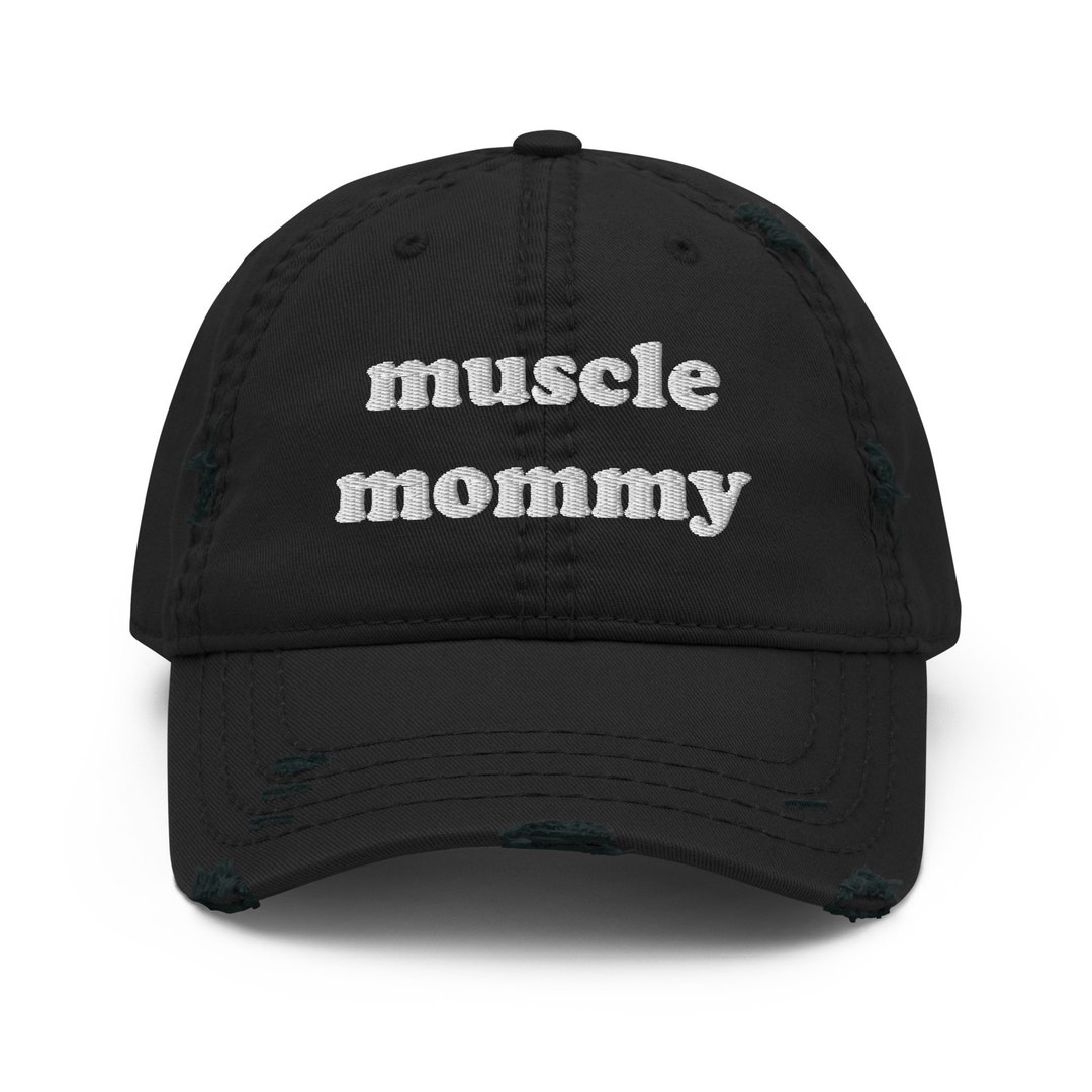 Muscle Mommy Distressed Dad Hat | Fit Women Gym Hat | Bodybuilding ...