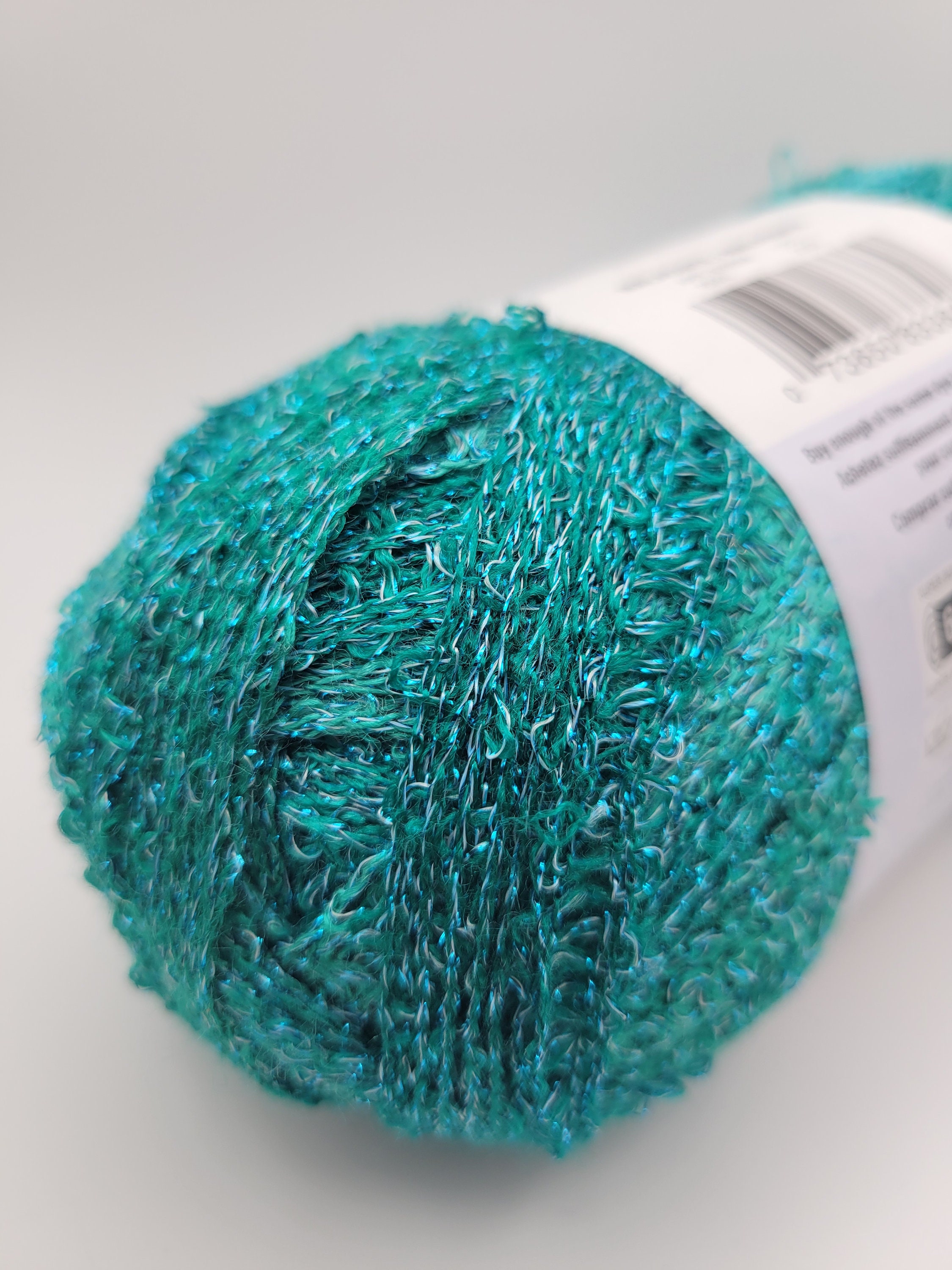 Red Heart Boutique Sashay Metallic Ruffle Yarn Malachite Malaquita Etsy