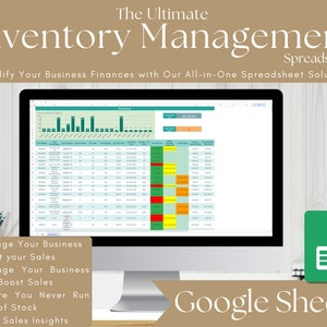 Inventory Tracker Google Sheets Inventory Spreadsheet Product Inventory ...