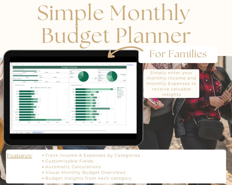 2025 Simple Family Budget Google Sheets Budget Planner Monthly Budget ...
