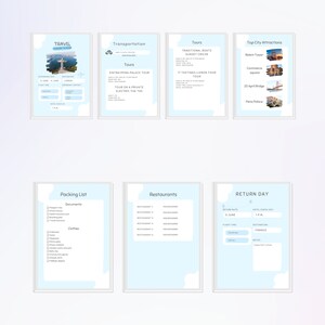 Itinerary Travel Template for Travel Agents Packing List Canva Editable ...