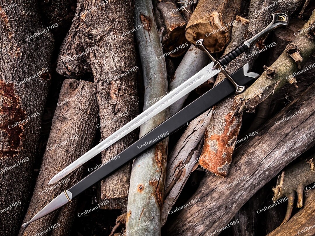 ANDURIL Customised Sword of Stainer Engraved LOTR Sword Lord - Etsy