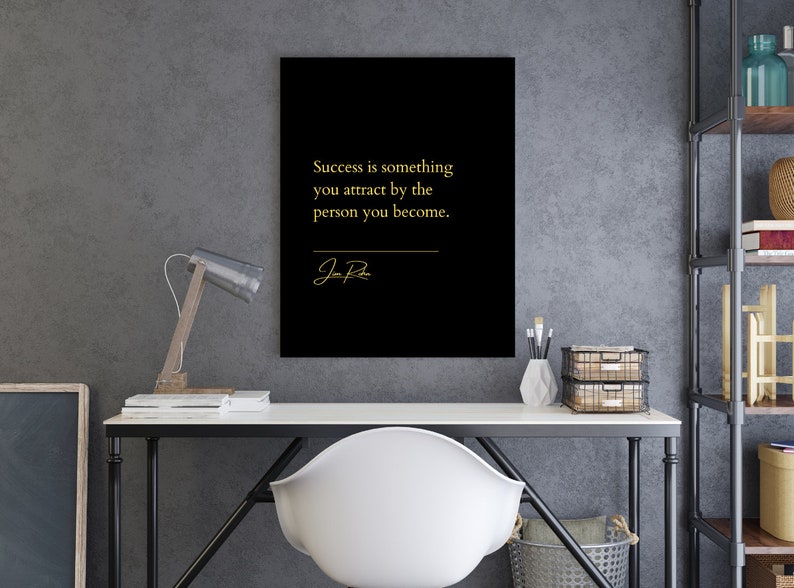 Jim Rohn Quote | Digital Wall Art Print | Succes is Something You ...