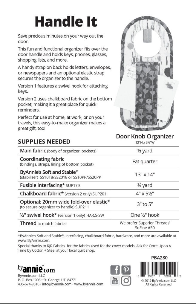 Handle It Door Knob Organizer Pattern Free Video Tutorial Access Code ...