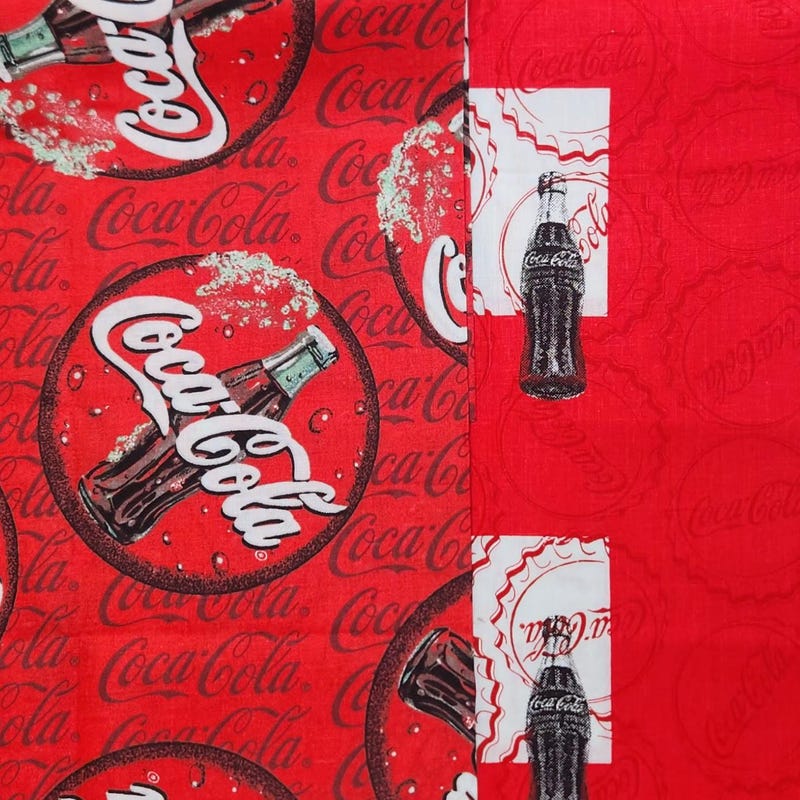 Coca Cola Fabric - Etsy