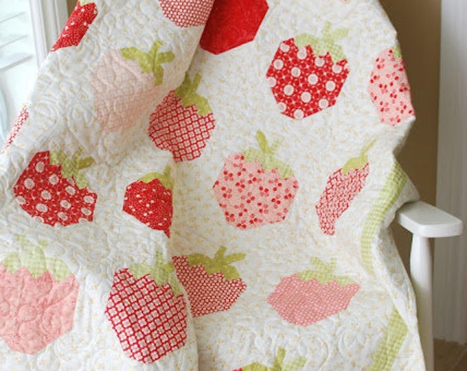 Strawberry Social Quilt Pattern the Pattern Basket Margot Languedoc ...