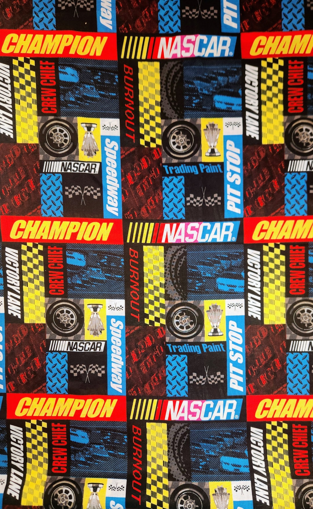 NASCAR Cotton Fabric Champion Patch Officially Liscenced by the Half ...