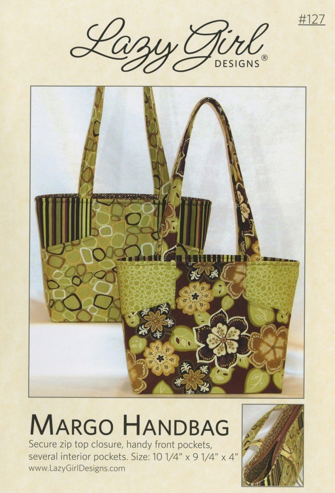 Margo Handbag Sewing Pattern Lazy Girl Designs Joan Hawley - Etsy