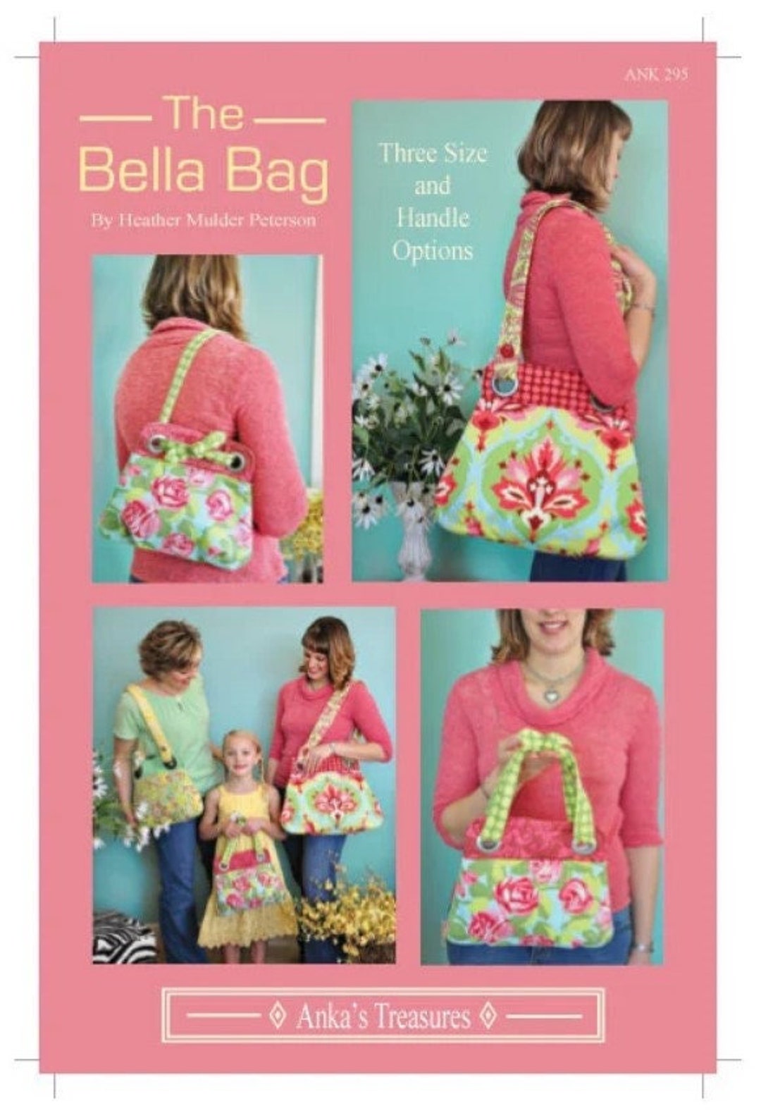 The Bella Bag Sewing Pattern Three Size & Handle Options Anka's Treasures NIP ANK295 - Etsy.de