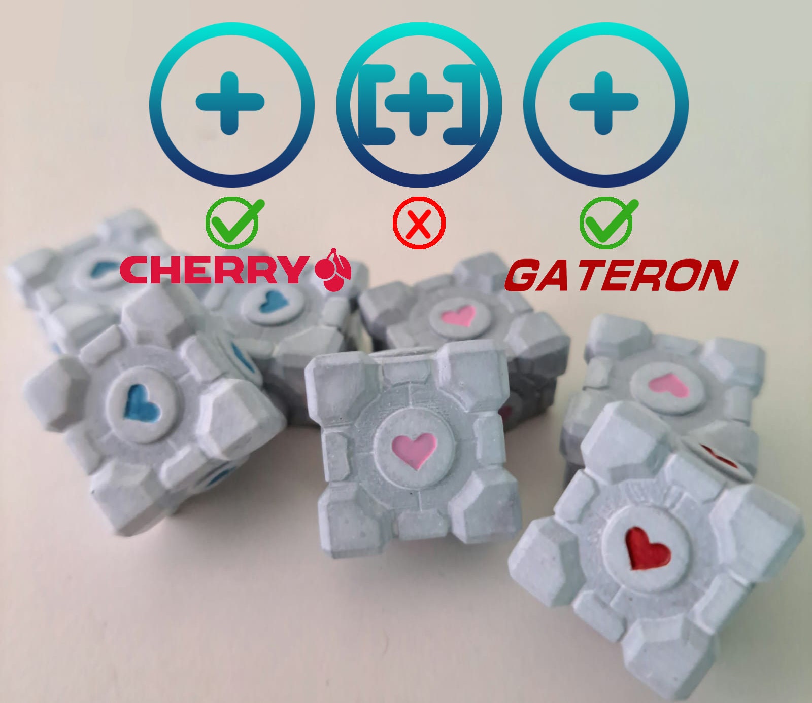Portal 2 Companion Cube - Keycap for Mechanical Keyboard - Etsy